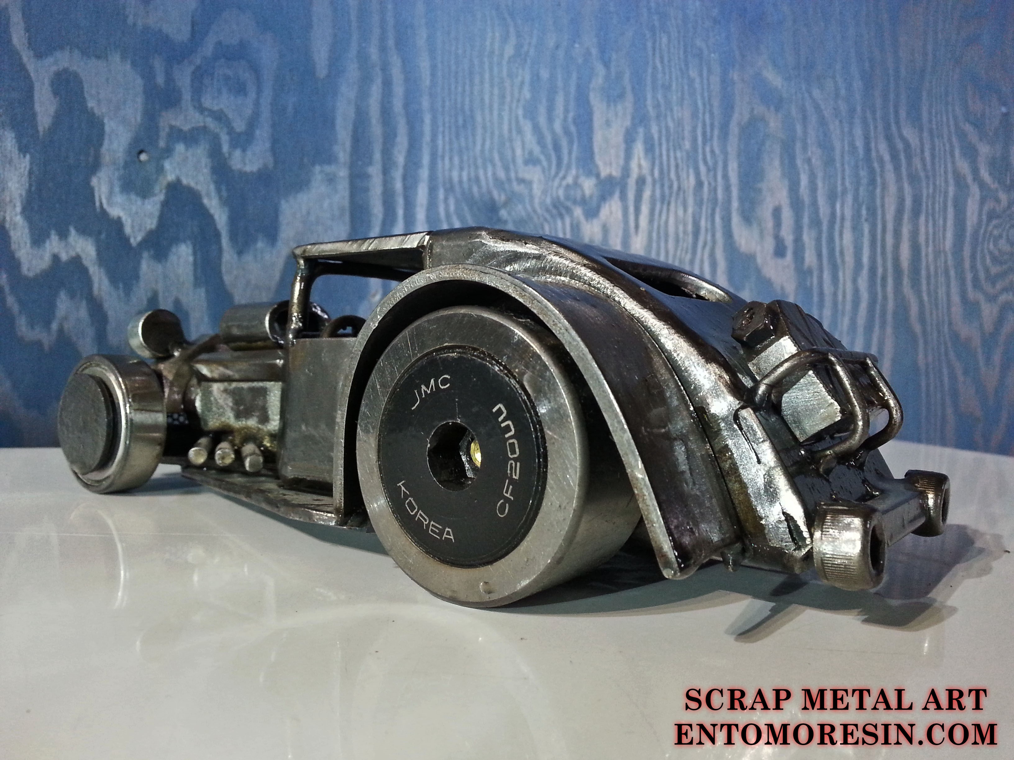 MISSILE LAUNCHER TRUCK SCRAP METAL ART